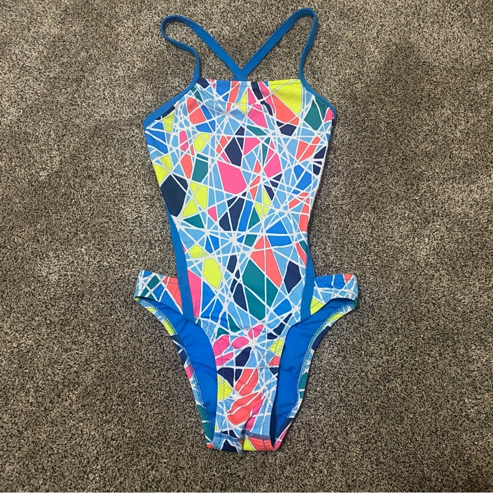 One Piece Neon Speedo Swimsuit In Bikini-Like Style - Gem